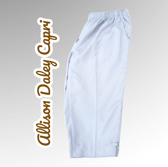 Allison Daley | Pants & Jumpsuits | Allison Daley Beige Capri | Poshmark